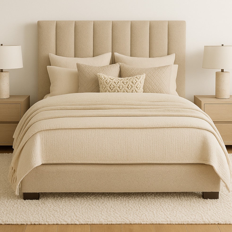 Nella Vista - Custom Upholstered Bed - The Sofa Guy